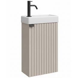 Badplaats G&Auml;STE-WC-M&Ouml;BELSET Bosco 2 Teile Cashmere - 40 x 22 x 68 cm