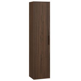 Badplaats BADEZIMMERSCHRANK Rimini mit 1 T&uuml;r Walnuss Braun - 38 x 33 x 170 cm
