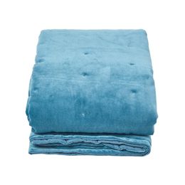 Homescapes SAMT-KUSCHELDECKE 120/150 cm, Baumwolle wattiert