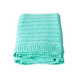 Homescapes STRICKDECKE 150/200 cm, Baumwolle mit Zopfmuster