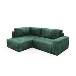 ECKSOFA Angela 4 Sitzpl&auml;tze Tannengr&uuml;n