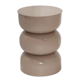 BEISTELLTISCH aus lackiertem Metall 36/50/36 cm