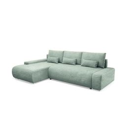 ECKSOFA Ivana 3 Sitzpl&auml;tze Hellgr&uuml;n