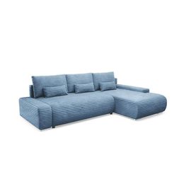 ECKSOFA Ivana 3 Sitzpl&auml;tze Hellblau