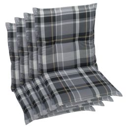 Sesselauflagenset Grau, 4-teilig