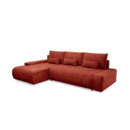 ECKSOFA Ivana 3 Sitzpl&auml;tze Terracotta