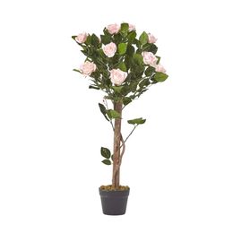 Homescapes KUNSTBAUM Rosenstock rosa, 90 cm
