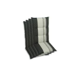 Sesselauflagenset Anthrazit, 4-teilig