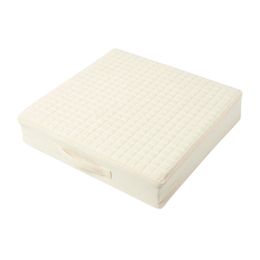Homescapes SITZKISSEN orthop&auml;disch 50/50/10 cm &ndash; Sesselkissen creme