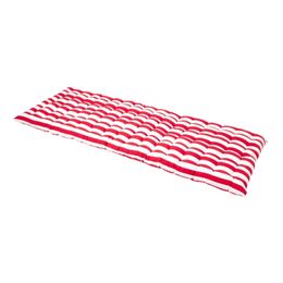 Homescapes BANKAUFLAGE 3-Sitzer rot-wei&szlig; gestreift 143/48/5 cm