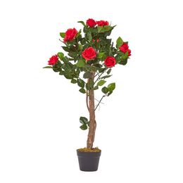 Homescapes KUNSTBAUM Rosenstock rot, 90 cm