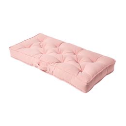 Homescapes SITZAUFLAGE f&uuml;r Zweisitzer-Sofa 100 x 48 cm &ndash; dickes Sitzkissen rosa