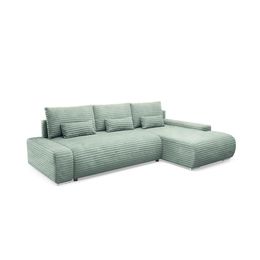 ECKSOFA Ivana 3 Sitzpl&auml;tze Hellgr&uuml;n