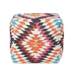 Homescapes KELIM-POUF Manila mit Ethno-Muster, 43/43/43 cm