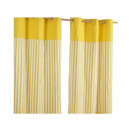 Homescapes &Ouml;SENVORHANG Streifen blickdicht 2er-Set, 137/228 cm
