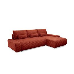 ECKSOFA Ivana 3 Sitzpl&auml;tze Terracotta