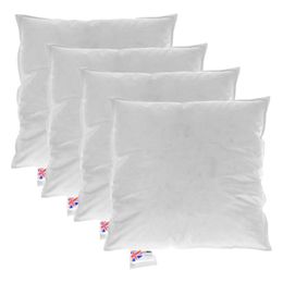 Homescapes F&Uuml;LLKISSEN 4er-Set &ndash; 50/50 cm, G&auml;nsefedern & Daunen