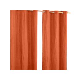 Homescapes &Ouml;SENVORHANG blickdicht 2er-Set, 137/182 cm