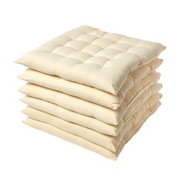 Homescapes STUHLKISSEN 6er-Set creme 40/40/6,5 cm
