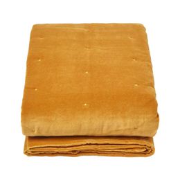 Homescapes SAMT-KUSCHELDECKE 150/200 cm, Baumwolle wattiert