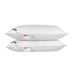 Homescapes KOPFKISSEN 2er-Set Federn & Daunen 48/74 cm
