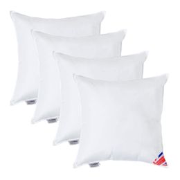 Homescapes F&Uuml;LLKISSEN 4er-Set &ndash; 60/60 cm, Super-Mikrofaser