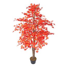 Homescapes KUNSTBAUM Ahorn orange-rot, 160 cm