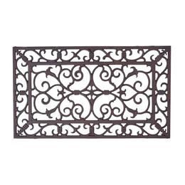 Homescapes FUSSABTRETER Ornament, Gusseisen 34/58 cm