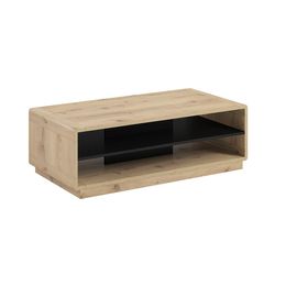 COUCHTISCH Raven Mattschwarz und Holz