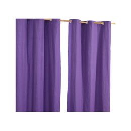 Homescapes &Ouml;SENVORHANG blickdicht 2er-Set, 137/182 cm