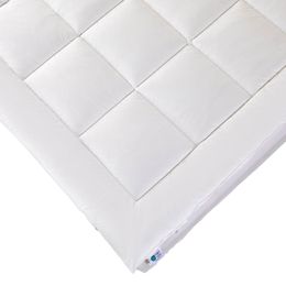 Homescapes MATRATZENTOPPER 160/200 cm, Schurwolle & Funktionsfaser