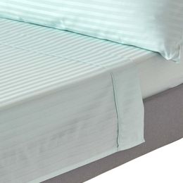 Homescapes DAMAST-BETTLAKEN ohne Gummizug, 100% &Auml;gyptische Baumwolle
