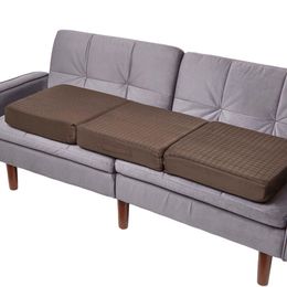 Homescapes SOFA-AUFLAGE Velours braun 150/50/10 cm &ndash; langes Sitzkissen orthop&auml;disch