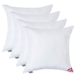 Homescapes F&Uuml;LLKISSEN 4er-Set &ndash; 65/65 cm, Super-Mikrofaser