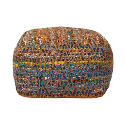 Homescapes SITZPOUF bunt gemustert 60/60/30 cm