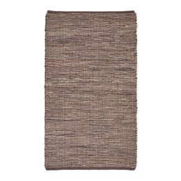 Homescapes HANDWEBTEPPICH Madras, Leder & Hanf 120/180 cm
