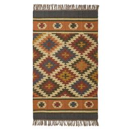 Homescapes KELIM-TEPPICH Lucea handgewebt 160/230 cm