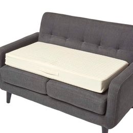Homescapes SOFA-AUFLAGE creme 100/50/10 cm &ndash; Sitzkissen orthop&auml;disch