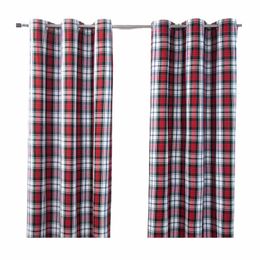 Homescapes &Ouml;SENVORHANG Schottenkaro Macduff blickdicht 2er-Set, 137/228 cm