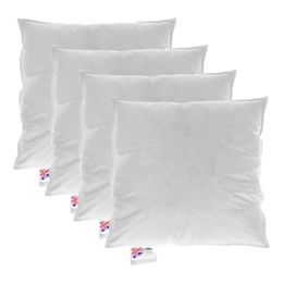 Homescapes F&Uuml;LLKISSEN 4er-Set &ndash; 45/ 45 cm, G&auml;nsefedern & Daunen