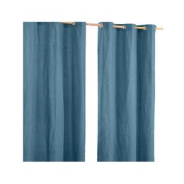 Homescapes &Ouml;SENVORHANG blickdicht 2er-Set, 137/182 cm