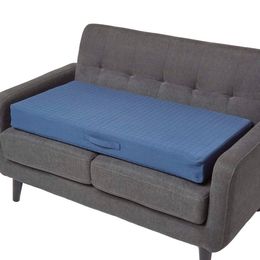 Homescapes SOFA-AUFLAGE dunkelblau 100/50/10 cm &ndash; Sitzkissen orthop&auml;disch