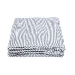 Homescapes &Uuml;BERWURF Halden 225/255 cm, Chevron-Muster 100% Baumwolle