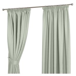 Homescapes VERDUNKELUNGSVORH&Auml;NGE Fischgr&auml;t mit Thermo-Funktion, Kr&auml;uselband 228/182 cm