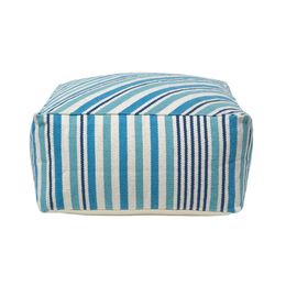 Homescapes SITZPOUF blau gestreift, 60/60/30 cm
