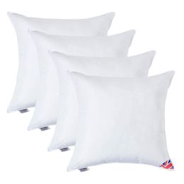 Homescapes F&Uuml;LLKISSEN 4er-Set &ndash; 80/80 cm, Super-Mikrofaser