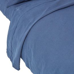 Homescapes LEINEN-BETTLAKEN ohne Gummizug aus 60% Leinen & 40% Baumwolle