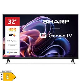 Sharp 32HF2265E 32 Zoll HD Ready LED Fernseher Google TV Bluetooth Chromecast Triple Tuner Frameless