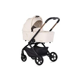 Chipolino Kombikinderwagen Winner 2 in 1 Babywanne klappbar Fu&szlig;abdeckung Korb creme