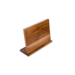 axentia Magnetischer Messerblock aus Akazienholz mit Borsteneinsatz - 31 x 10 x 22 cm